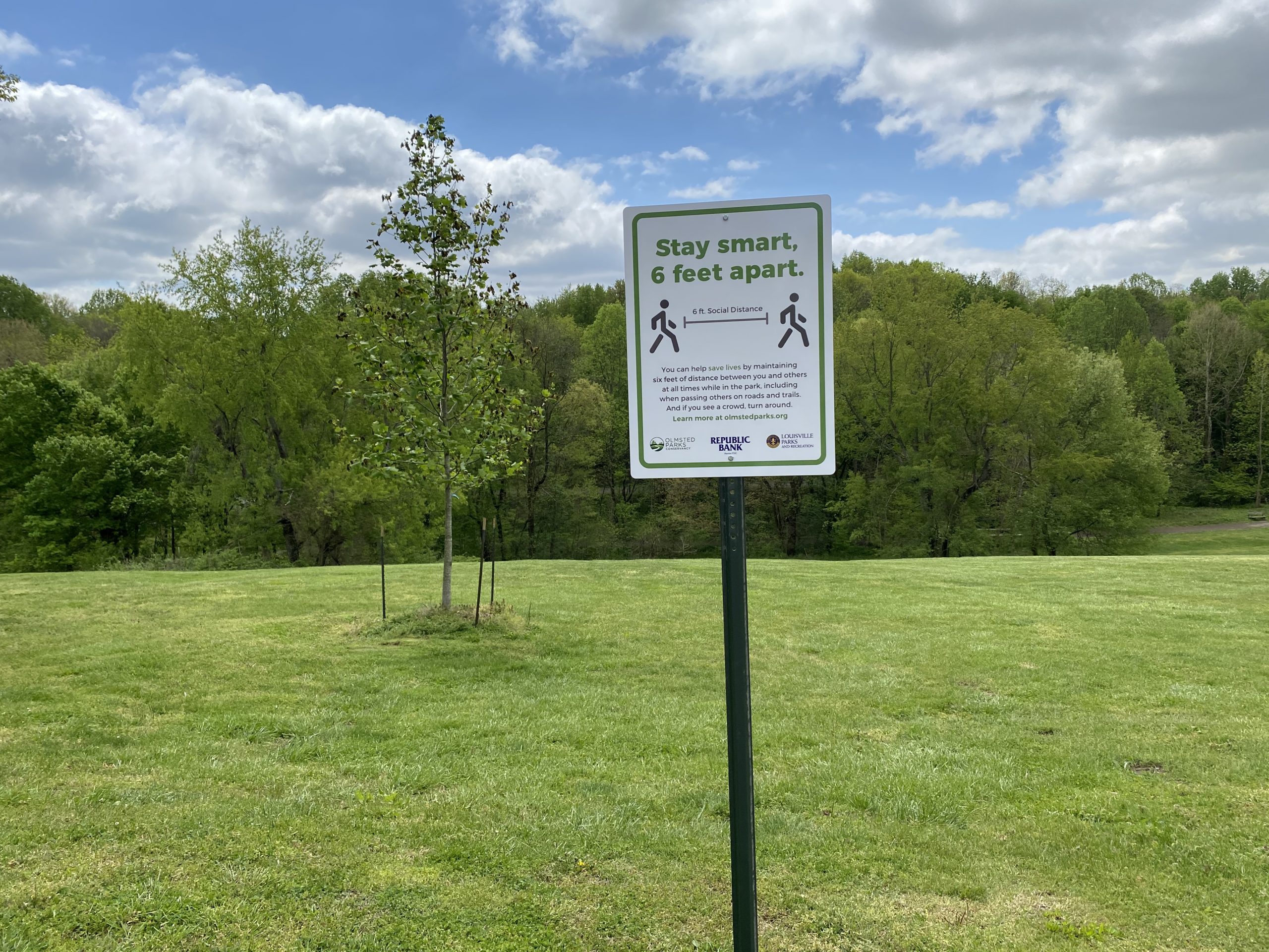 Social Distancing Stations - Olmsted Parks Conservancy